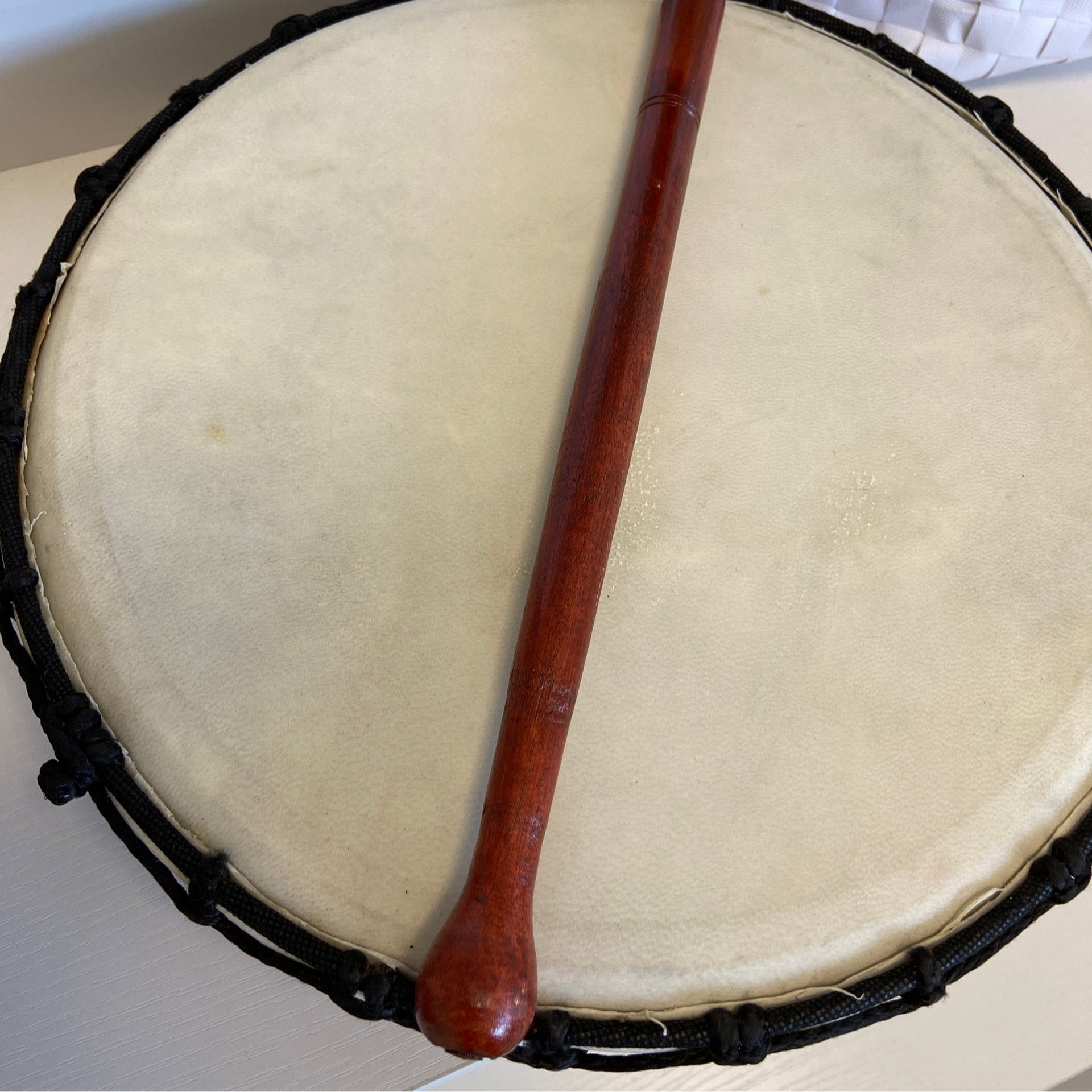 Large Ceremonial Drum with Stick | Indigo Boutique